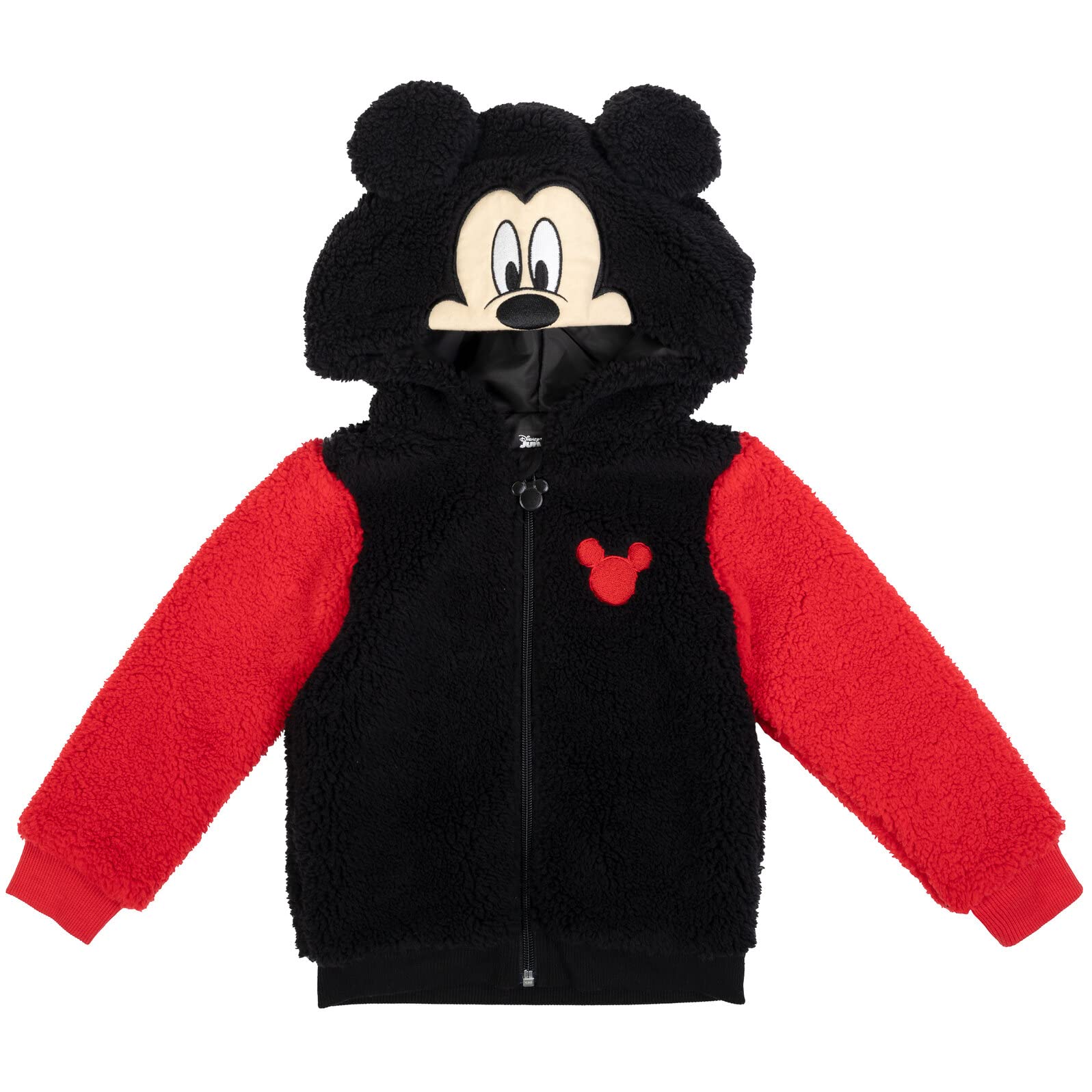 Disney Mickey Mouse Infant Baby Boys Cozy Sherpa Zip Up Cosplay Hoodie 18 Months