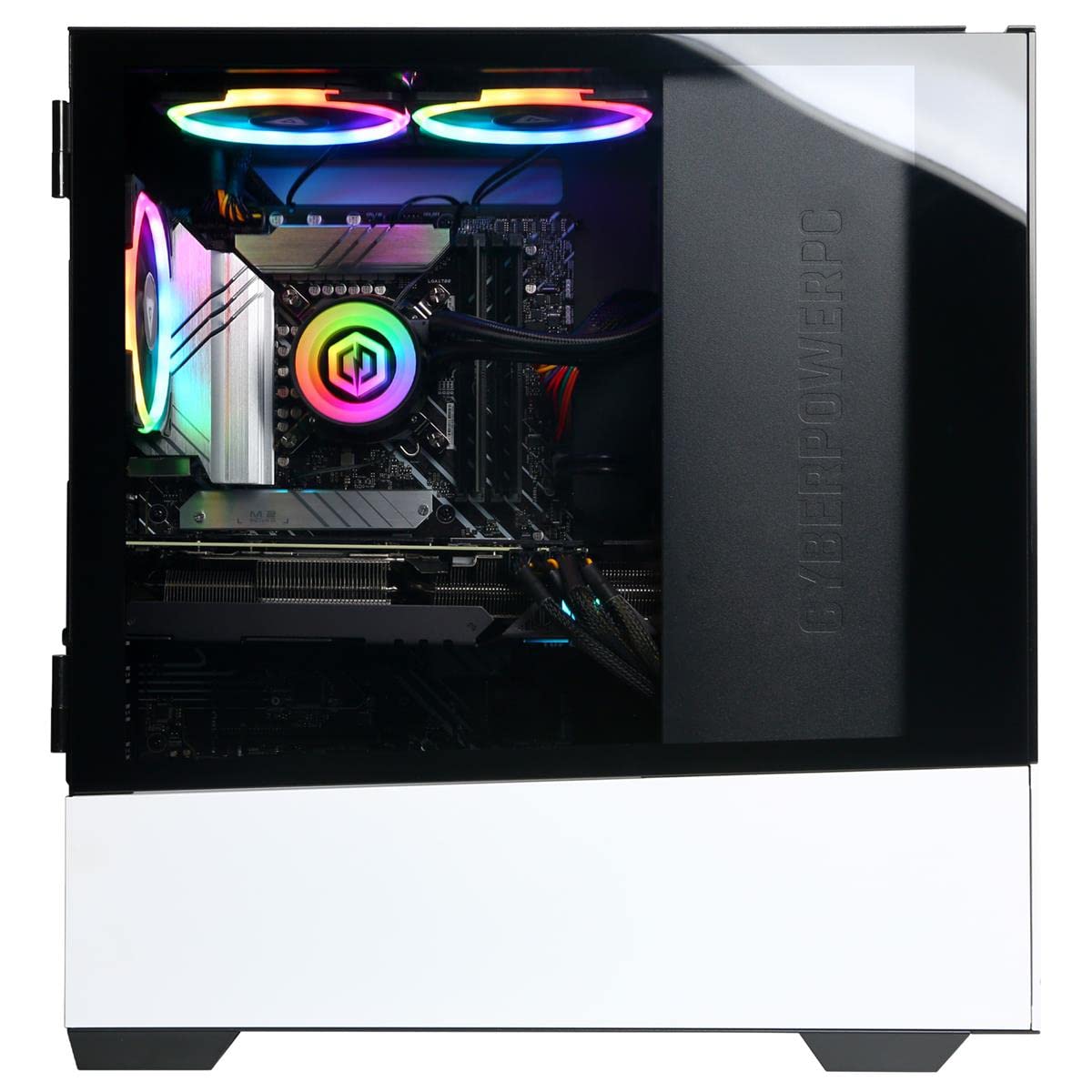 CyberPowerPC Gamer Supreme Liquid Cooled Gaming Desktop Computer, AMD Ryzen 9 7900X 4.7GHz, 16GB RAM, 2TB SSD, NVIDIA GeForce RTX 4070 12GB, Windows 11 Home, White