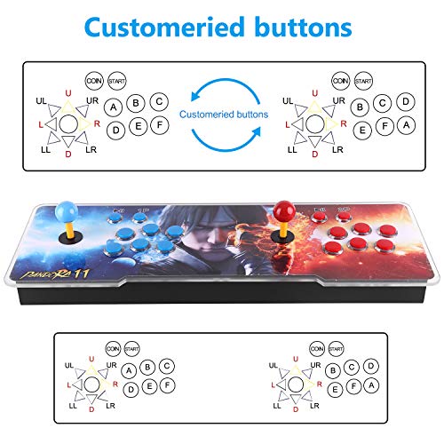 Pandora Treasure 3D Arcade Game Console - 26800 Games Installed, Search Games, Support 3D Games, Add More Games, 1280x720P, Favorite List, 4 Players Online Game, 2 Player Game Controls (Yellow)