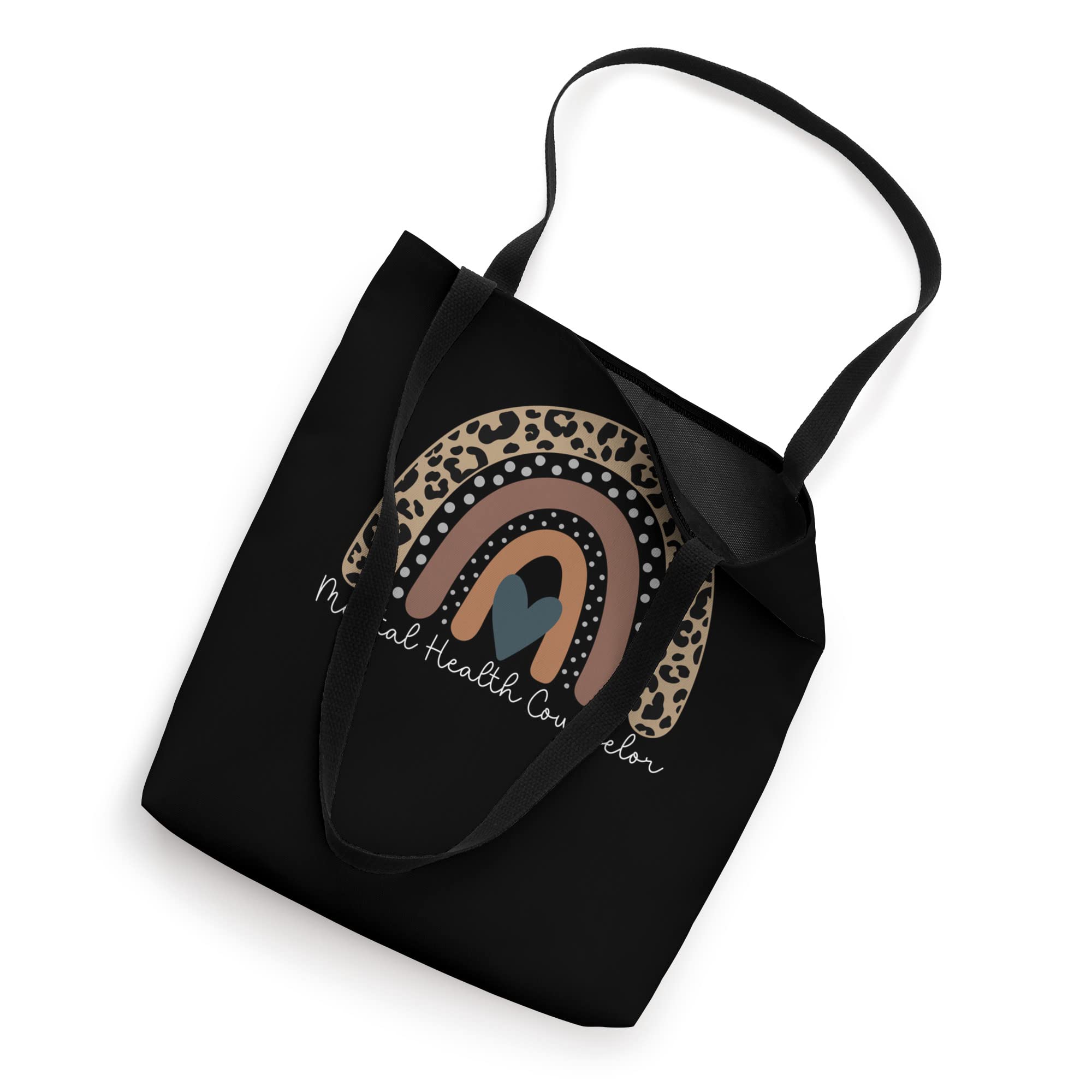 Cute Leopard Boho Rainbow for Mental Health Counselor Squad Tote Bag