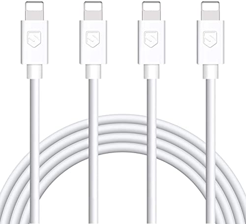 iPhone Charger, 4Pack 6FT Lightning to USB Charging Cable Cord Compatible with iPhone 13 12 11 Pro 11 XS MAX XR X 8 8Plus 7 7Plus 6 6Plus 6S 6SPlus 5 5S SE (S-06WH)