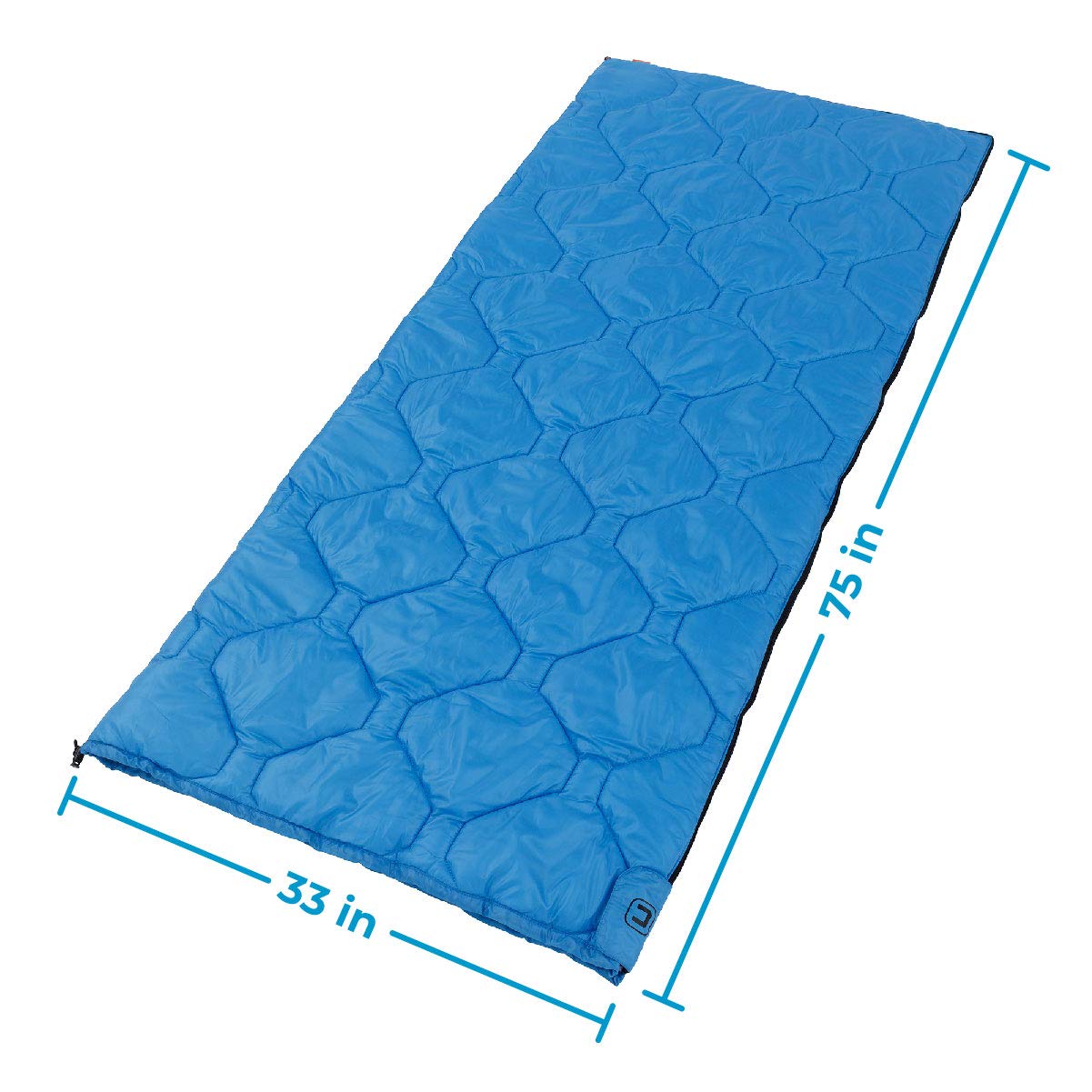 Core 40 Degree Cool Climate Sleeping Bag; Perfect for Traveling Adults & Kids - Indoor & Outdoor: Camping, Backpacking, Hiking, Blue (40 Degree)