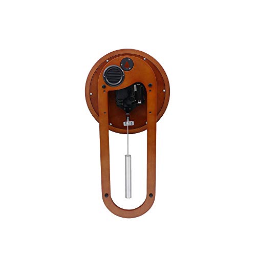 Seiko Circular & Sleek Wall Clock with Pendulum and Dual Chimes