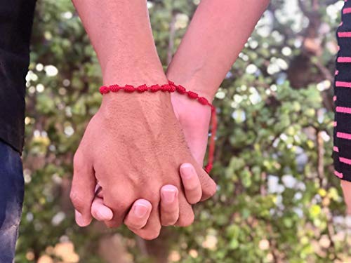 Bracelet 7 knots for protection, Evil Eye and Good Luck. Buddisth String. Thread/Amulet for prosperity and success. Talisman for Womens, Mens, Girls, Boys. Cord Adjustable.