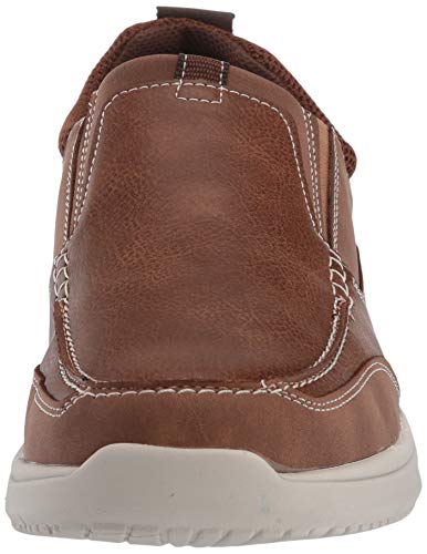 Nunn Bush Men's Conway Slip-On Moccasin Toe with Comfort Gel Loafer, Tan, 13 Wide