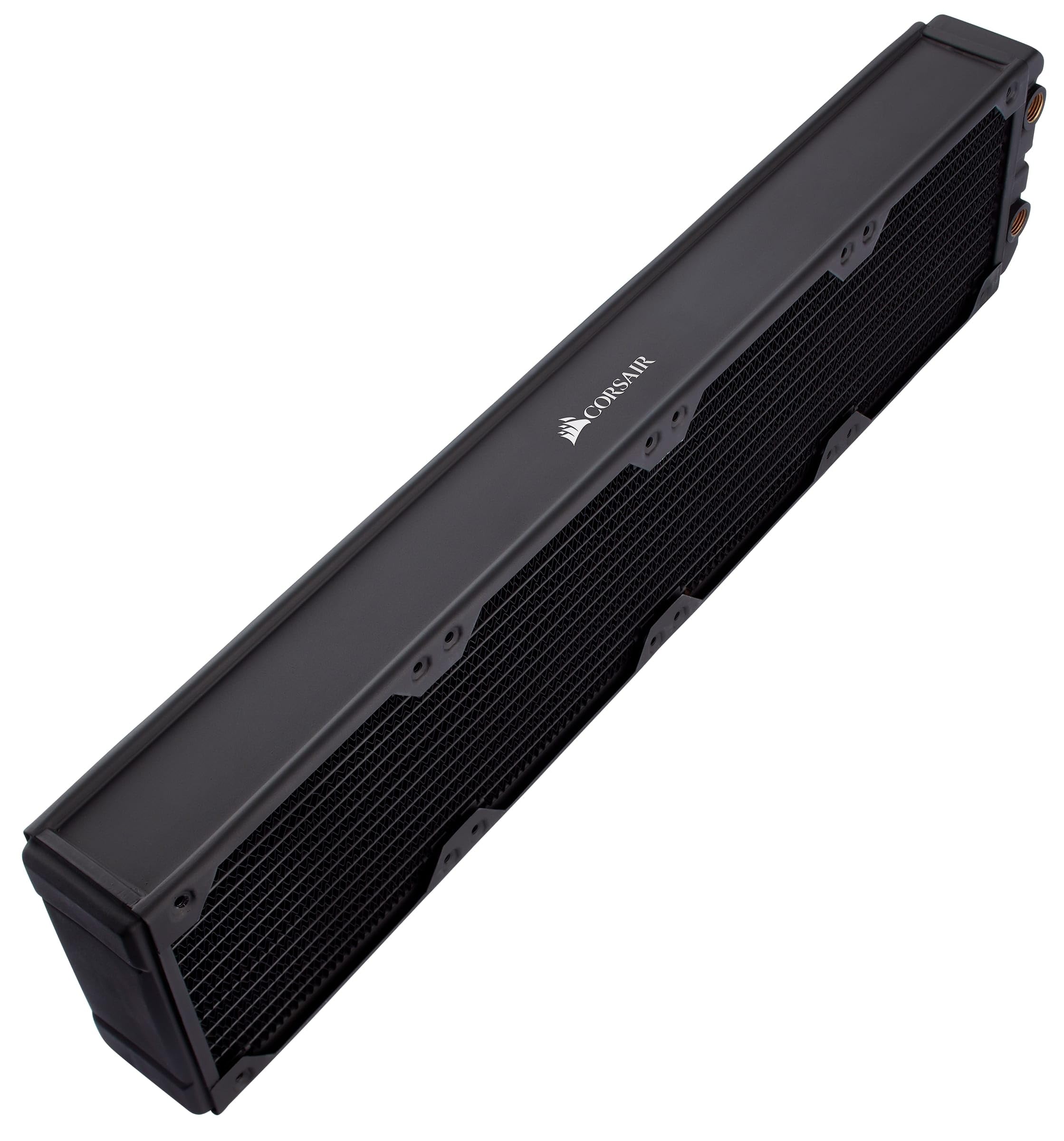 Corsair Hydro X Series, XR7 480mm Water Cooling Radiator (Quad 120mm Fan Mounts, Easy Installation, Premium Copper Construction, Polyurethane Coating, Integrated Fan Screw Guides) Black