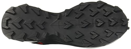 Salomon Women's ALPHACROSS Hiking Shoe, Lead/White/India Ink, 12
