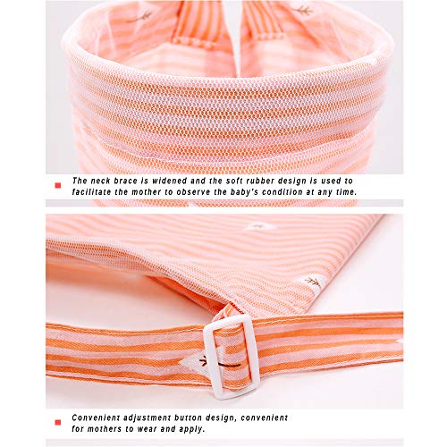 Nursing Covers for Breastfeeding, Soft Cotton Breast Feeding Cover Stroller Cover with Lace Screen Yarn, Privacy Nursing Covers Infant Feeding Cover Infant Breathable for Breastfeeding Supplies(Pink)