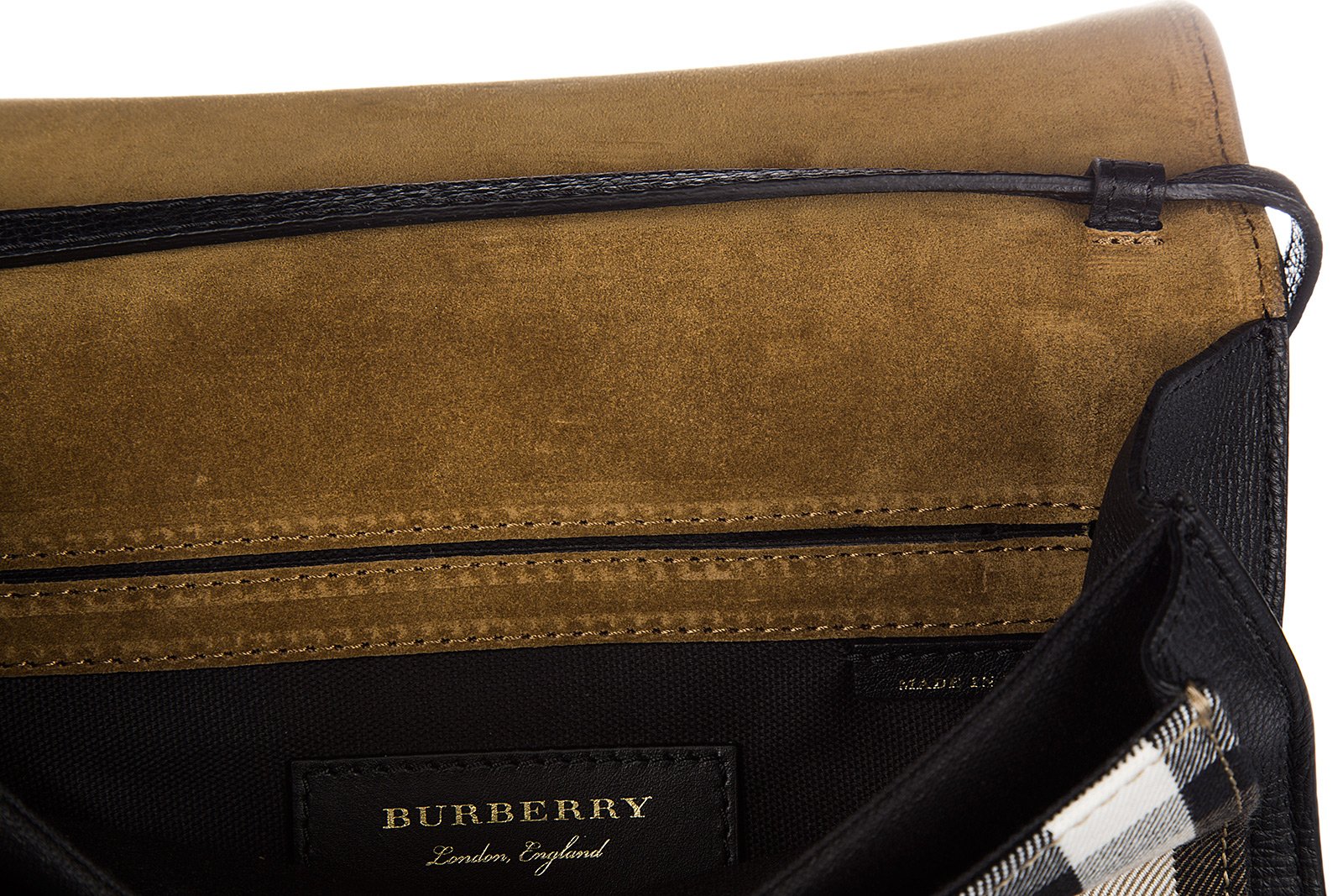 BURBERRY House Check Crossbody Bag 3980825, Black