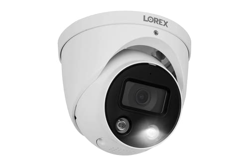 Lorex N4K3SD-168WD-2 Lorex Fusion 4K 16-Channel 3TB Wired NVR System with 8 E893DD Smart Deterrence Dome Security Cameras
