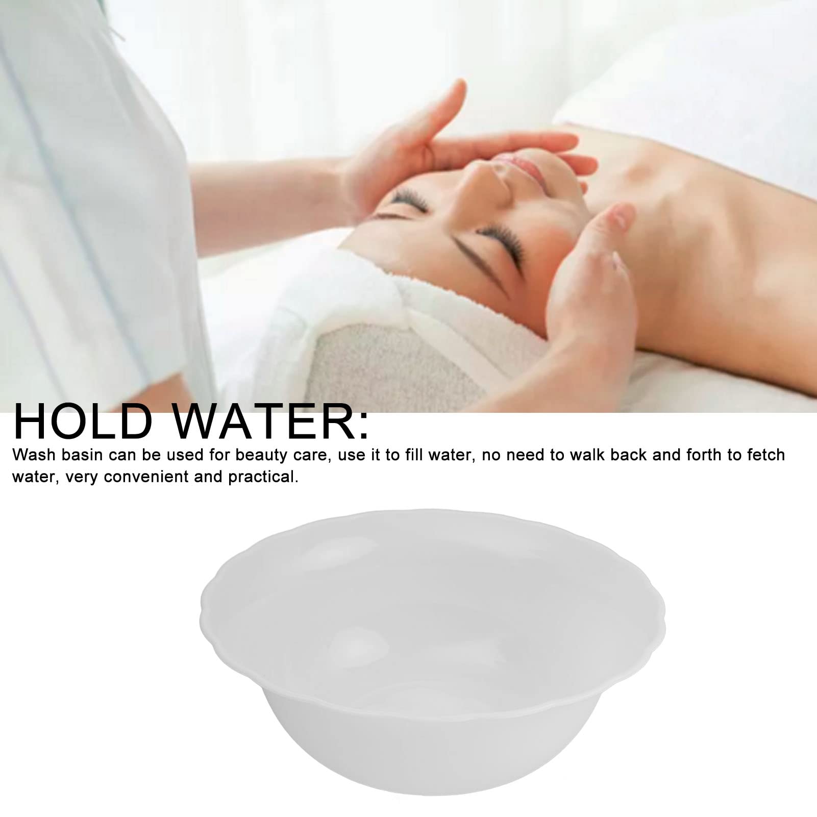 Face Wash Basin, Wash Basin Professional Plastic Portable Stylish Elegant for Beauty Salon for Skin Care