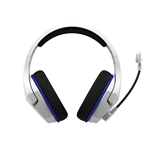HyperX HHSS1C-KB-WT/G Cloud Stinger Core β Wireless Gaming Headset, for PS4, PS5, PC, Lightweight, Durable Steel Sliders, Noise-Cancelling Microphone - White