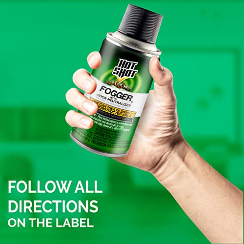 Hot Shot Fogger With Odor Neutralizer, Kills Roaches, Ants, Spiders & Fleas, Controls Heavy Infestations, 24 Count, 2 Ounce