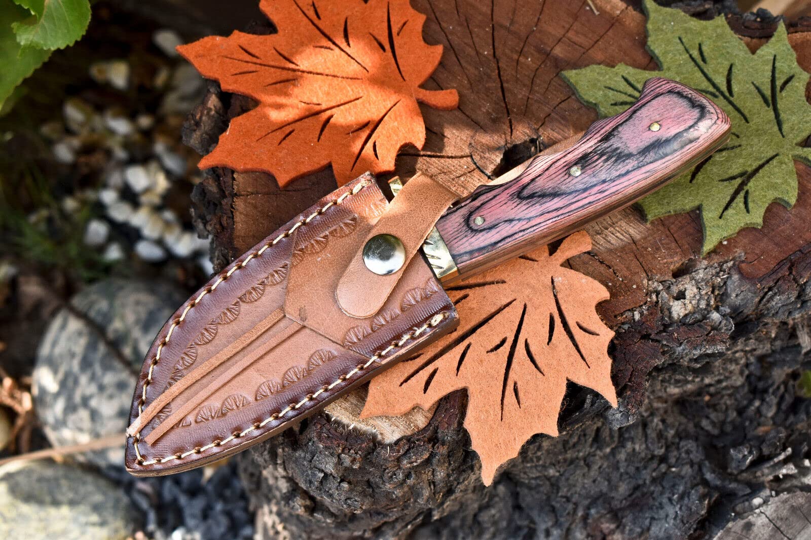 Cutlery Salvation 8.0" Custom Handmade D2 Steel Blade Hunting Knife | Hard Wood