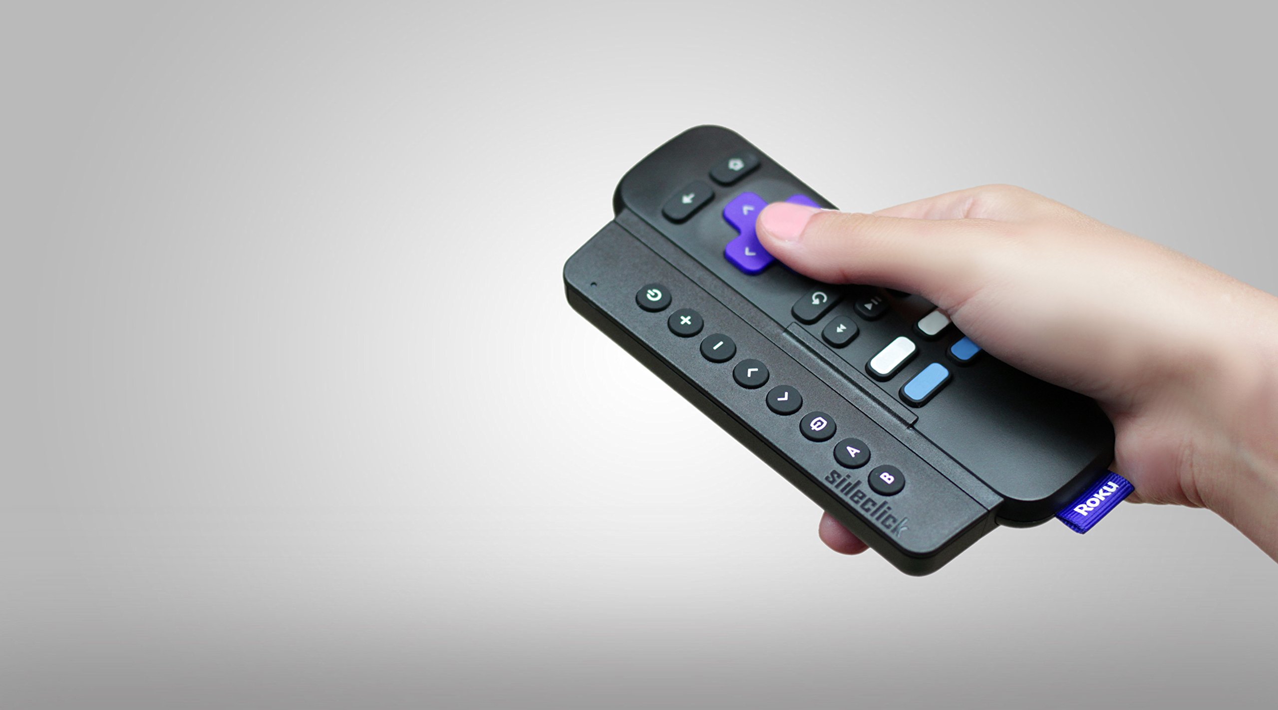 Sideclick Universal Remote Attachment for Roku Streaming Player