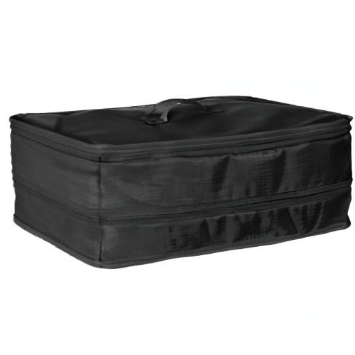 Pack and Fly Portable Luggage System - Packing Shelves & Packing Cube Organizer - Large Black