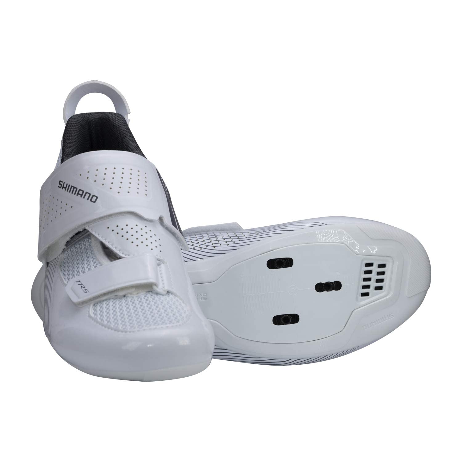 SHIMANO SH-TR501 Specialist Short Course Triathlon Shoe, White, 11-11.5 Men (EU 46)