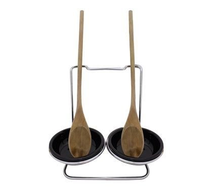 Double Spoon Rest (Black)