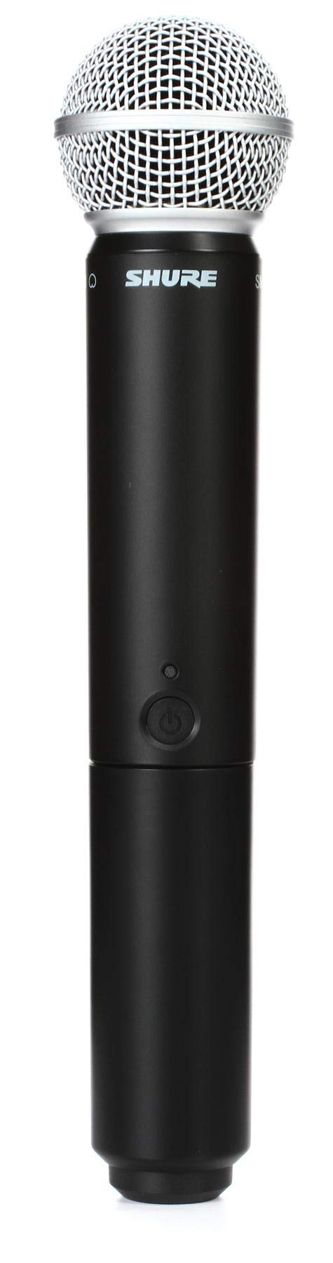 Shure BLX2/B58 Handheld Transmitter with SM58 Vocal Mic Capsule - for use with BLX Wireless Microphone Systems, Receiver Sold Separately | H11 Band (BLX2/SM58=-H11)