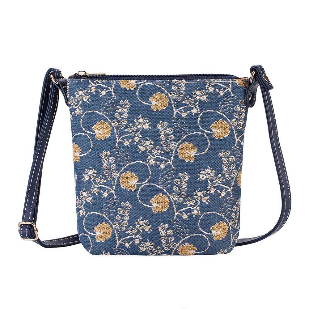 Signare Tapestry Small Crossbody Bag Sling Bag for Women with Jane Austen Design (SLING-AUST)