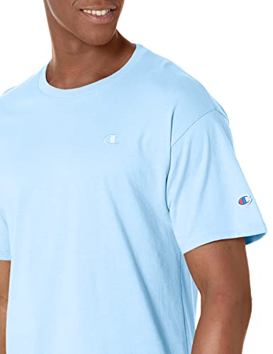 Champion Mens Classic T-shirt, Everyday Tee For Men, Comfortable Soft (Reg. Or Big & Tall), Swiss Blue, XX-Large US