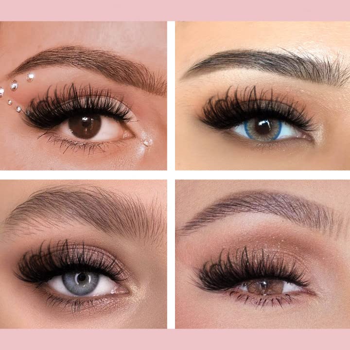 False Eyelashes Natural Look Wispy Faux Mink Lashes Natural Lashes 3D Fake Eyelash Look Like Cluster Lash by TOOCHUNAG