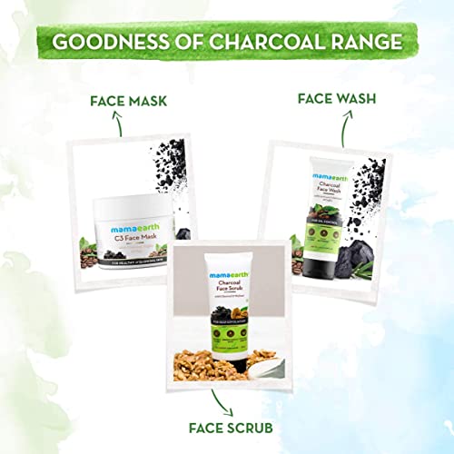 Charcoal Body Wash With Charcoal & Mint for Deep Cleansing, Shower Gel For Men 300 ml