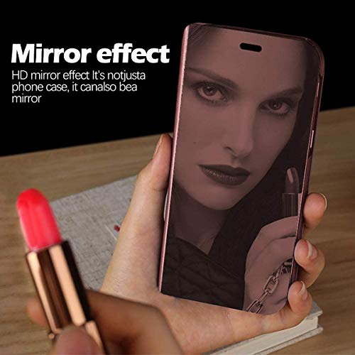 Cases Compatible with Samsung Galaxy Note20 Ultra 5G Cell Phone, Clear View Mirror Flip, PU Leather with Kickstand Protective Cover for Samsung Note 20 Ultra 6.9in