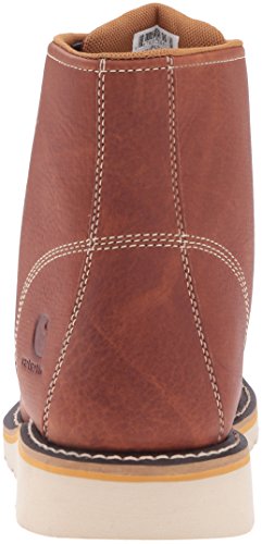 Carhartt mens 6 Inch Waterproof Wedge Steel Toe Work Boot, Tan, 12 Wide US