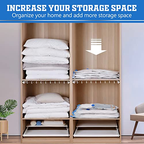 MecTo Bundle 3 Pack Clothes Storage Bag and 6 Pack Vacuum Storage Bags