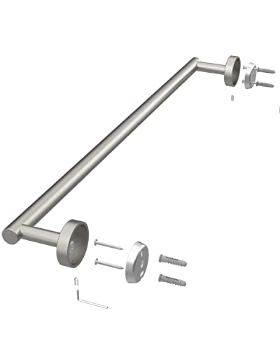 RARXTR 24 Inch Brushed Towel Bar Towel Rack for Bathroom Kitchen Hand Towel Holder Dish Cloths Hanger SUS304 Stainless Steel RUSTPROOF Wall Mount (Brushed Grey)