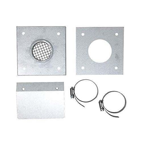 Simpson Dura Vent 2" X 10' Outside Air Kit Aluminum Flex Pipe Kit for Pellet Stove Fresh Air Intake