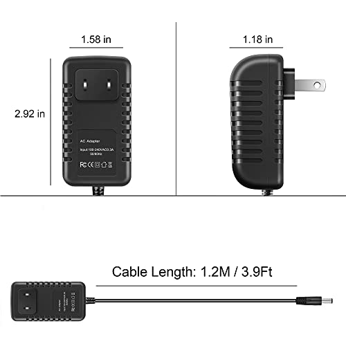 J-ZMQER AC Adapter Compatible with Citizen CMP-10BT-U5SC Mobile Thermal Printer Power Supply Charger