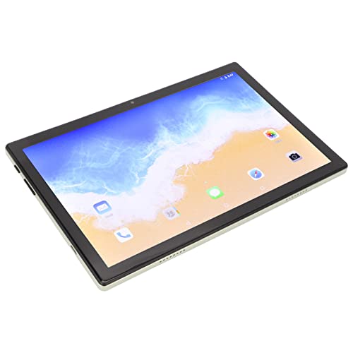 Gaming Tablet, 8800mAh 10.1 Inch Rechargeable Dual SIM Tablet for Business (Light Green)