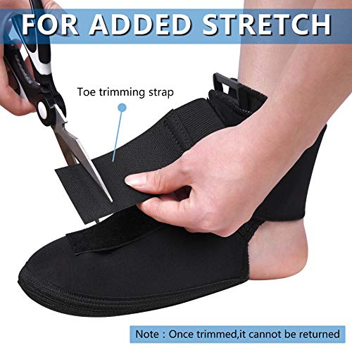 OneBrace Plantar Fasciitis Night Splint Sock - Soft Stretching Boot Splint for Aching Feet & Heel Relief,Achilles Tendonitis Foot Support Brace for Right or Left Foot(Medium)