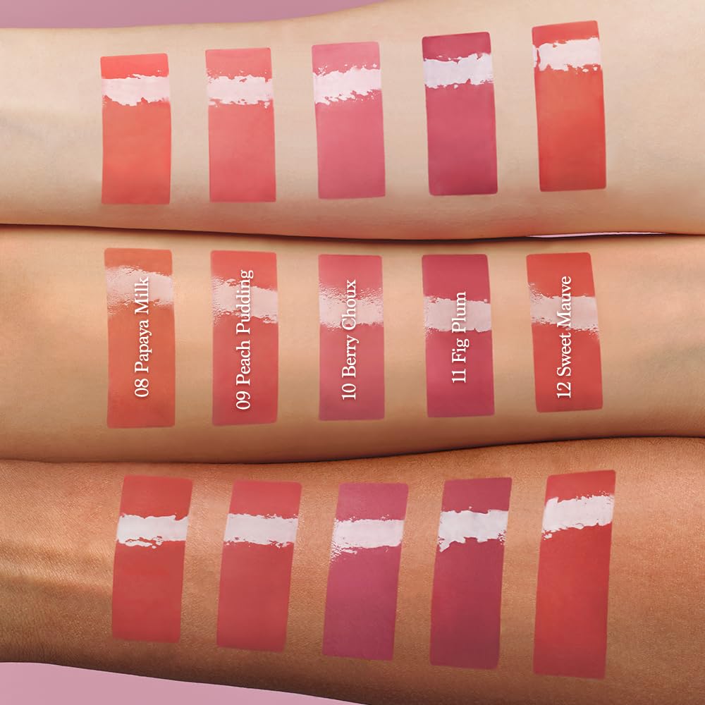 dasique Juicy Dewy Tint (09 Peach Pudding) | Long-wearing Glossy Lip Stain, Non-sticky | Vegan, Cruelty-free