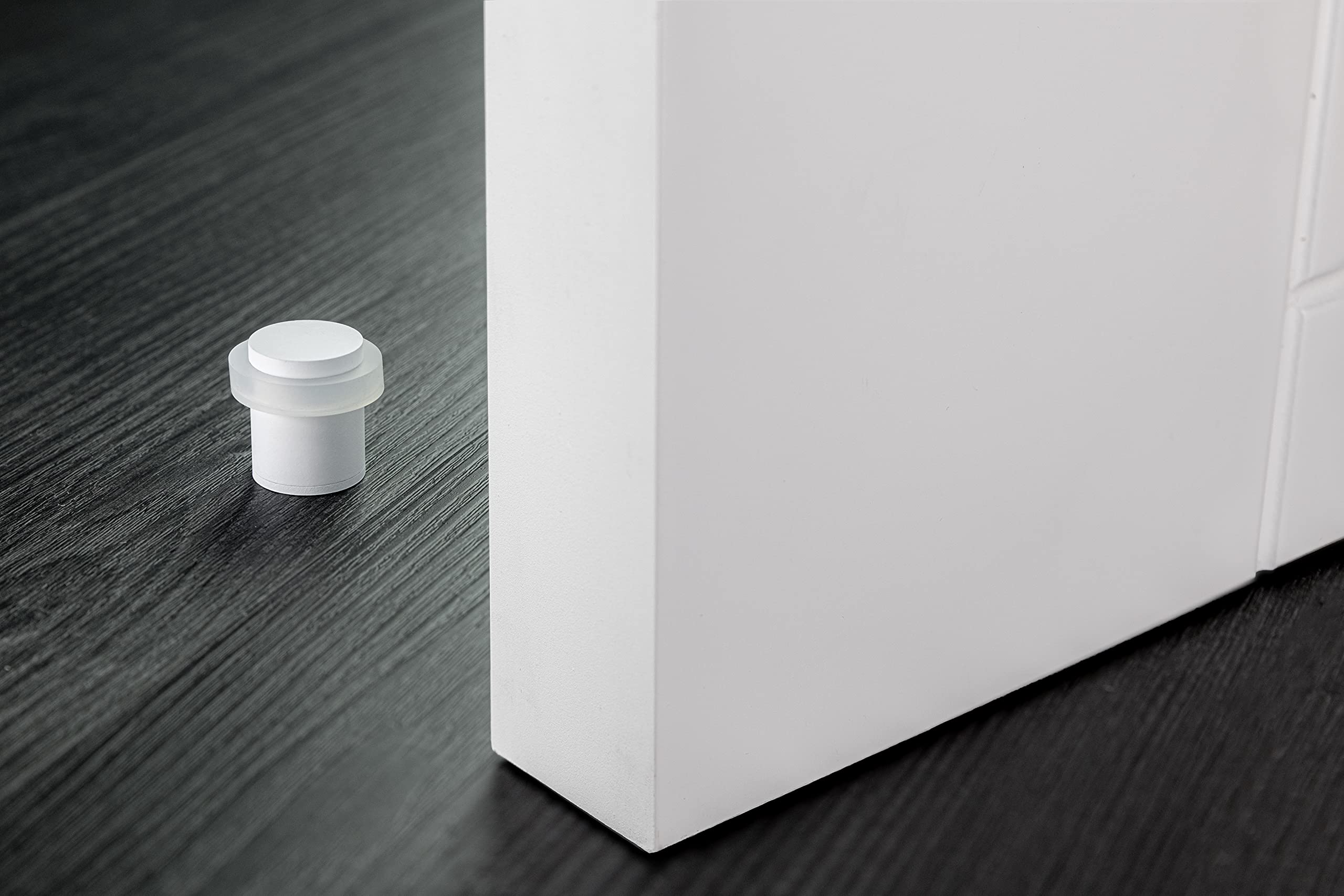 Door Stop I-181 Series (White Lacquered Stainless Steel - White Rubber, 0,79x0,99)