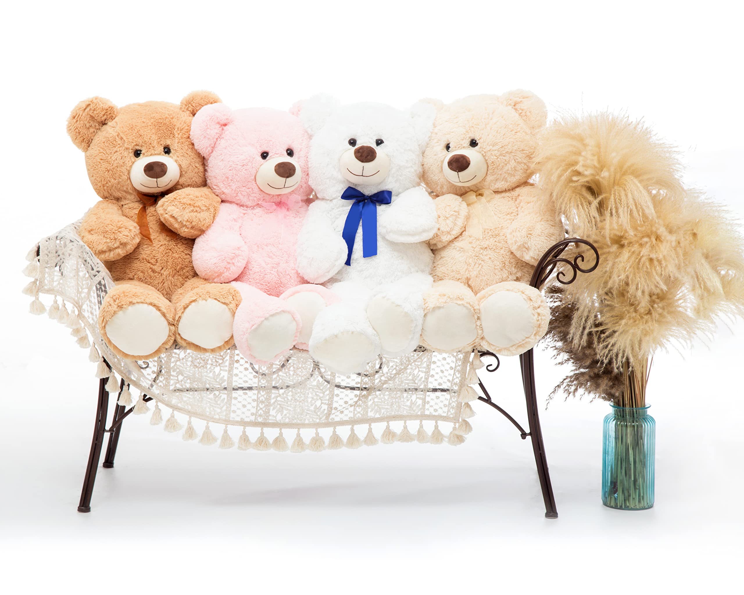 Toys Studio 36 inch Big Teddy Bear Cute Giant Stuffed Animals Soft Plush Bear for Girlfriend Kids, Beige
