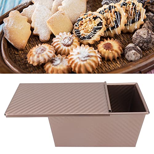 Loaf Pan,DEWIN Loaf Pan with Lid for Baking Bread Nonstick Corrugated Steel Bakeware Mould for Oven Kitchen