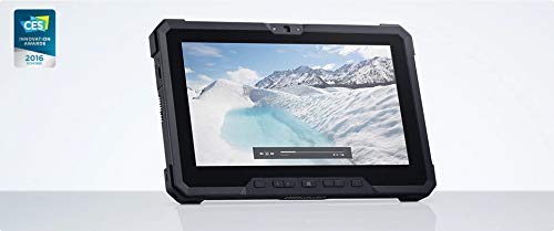 Dell Latitude 12 7000 7202 RUGGED 11.6 inches HD TouchScreen Outdoor Business Tablet - Intel Core M-5Y71, 256GB SSD, 8GB RAM, 2 Webcam, Windows 10 Pro - Warranty 2021 (Renewed)
