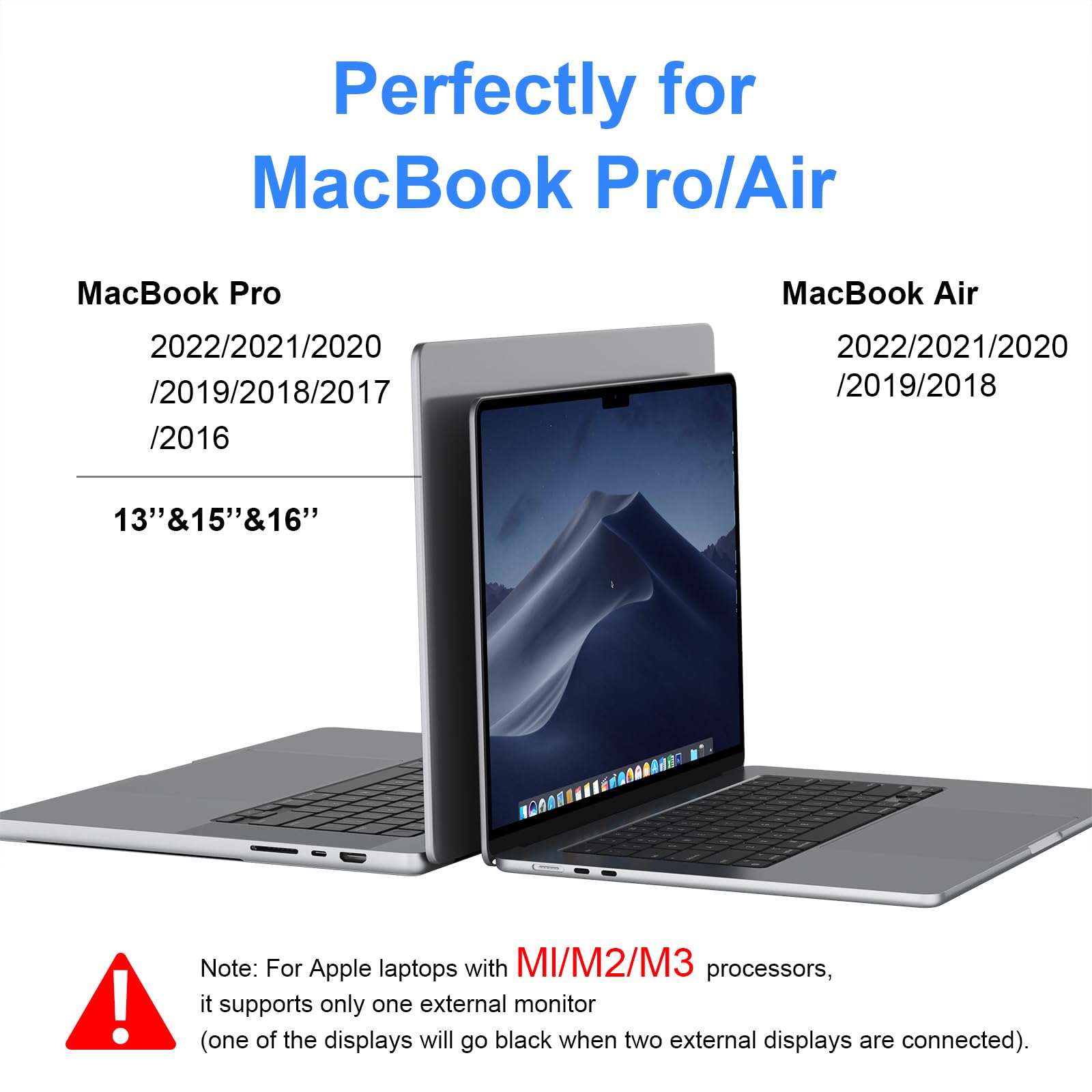 Docking Station for MacBook Pro Air, LIONWEI USB C Docking Station Dual Monitor, Dual HDMI Adapter Hub for Mac MacBook Pro with 2 HDMI, 3 USB 3.0, SD TF Card Reader and 100W PD USB C Charging Port