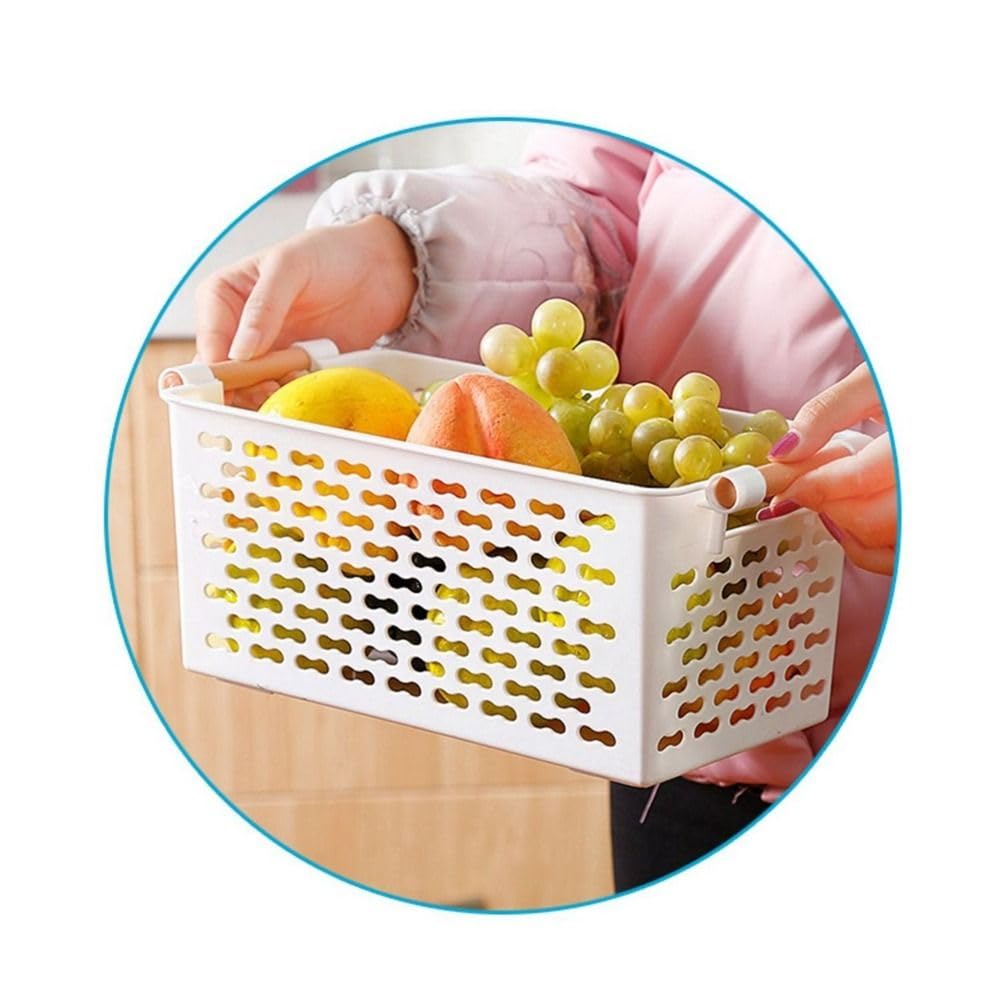 Generic 1PCS Hollow Out Storage Basket,Portable Cosmetic Storage Organizer Snack Finishing Box Cosmetic Container for Home(Black), AM0XEB0JXUWUS