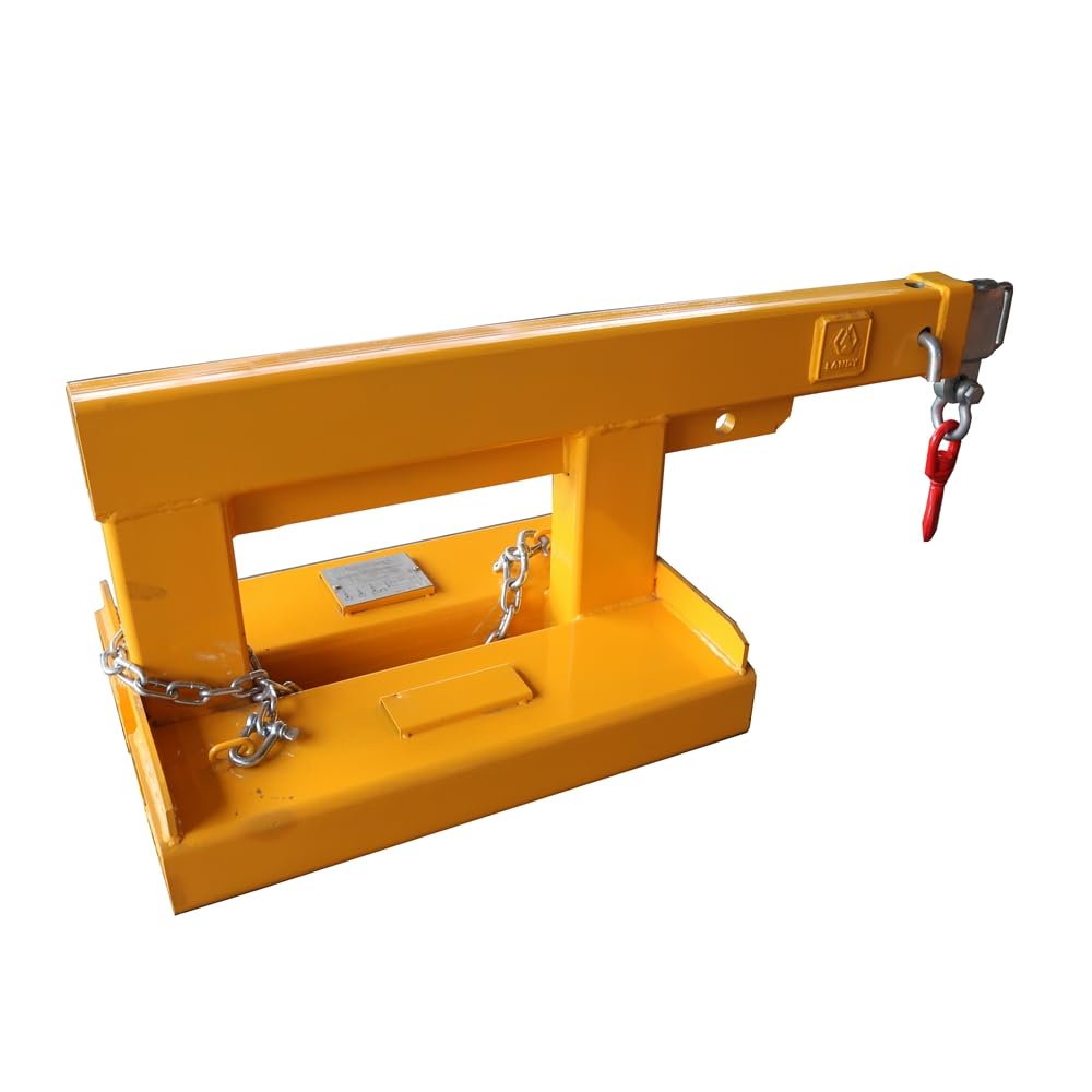 Landy Attachments Forklift Long Mobile Crane Lifting Hoist Jib Boom 9900lb Capacity