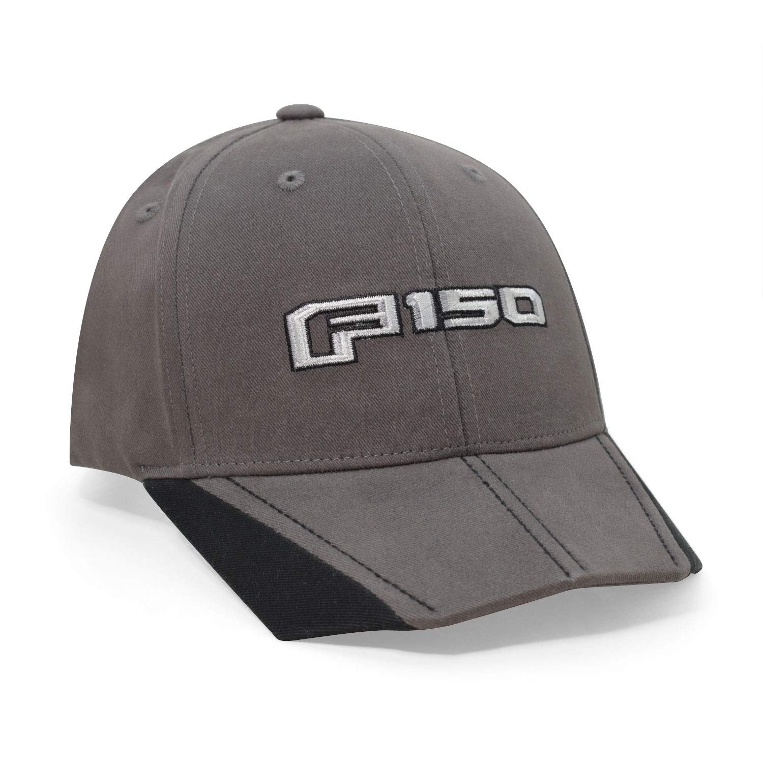 Checkered Flag for Ford F-150 Hexagonal Visor Bill Gray Baseball Cap
