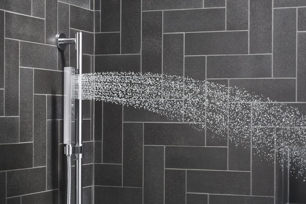 KOHLER 21336-TT Shift + Square Two-Function Handshower, Handheld Showerhead with 2 Spray Settings, 2.5 GPM, Vibrant Titanium