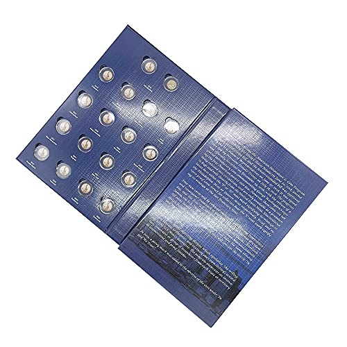 Ewind 2020 Hardcover with Foam Inner Coin Collection Album for USA Coins (Innovation Dollar), 253mm x 354mm x 21mm