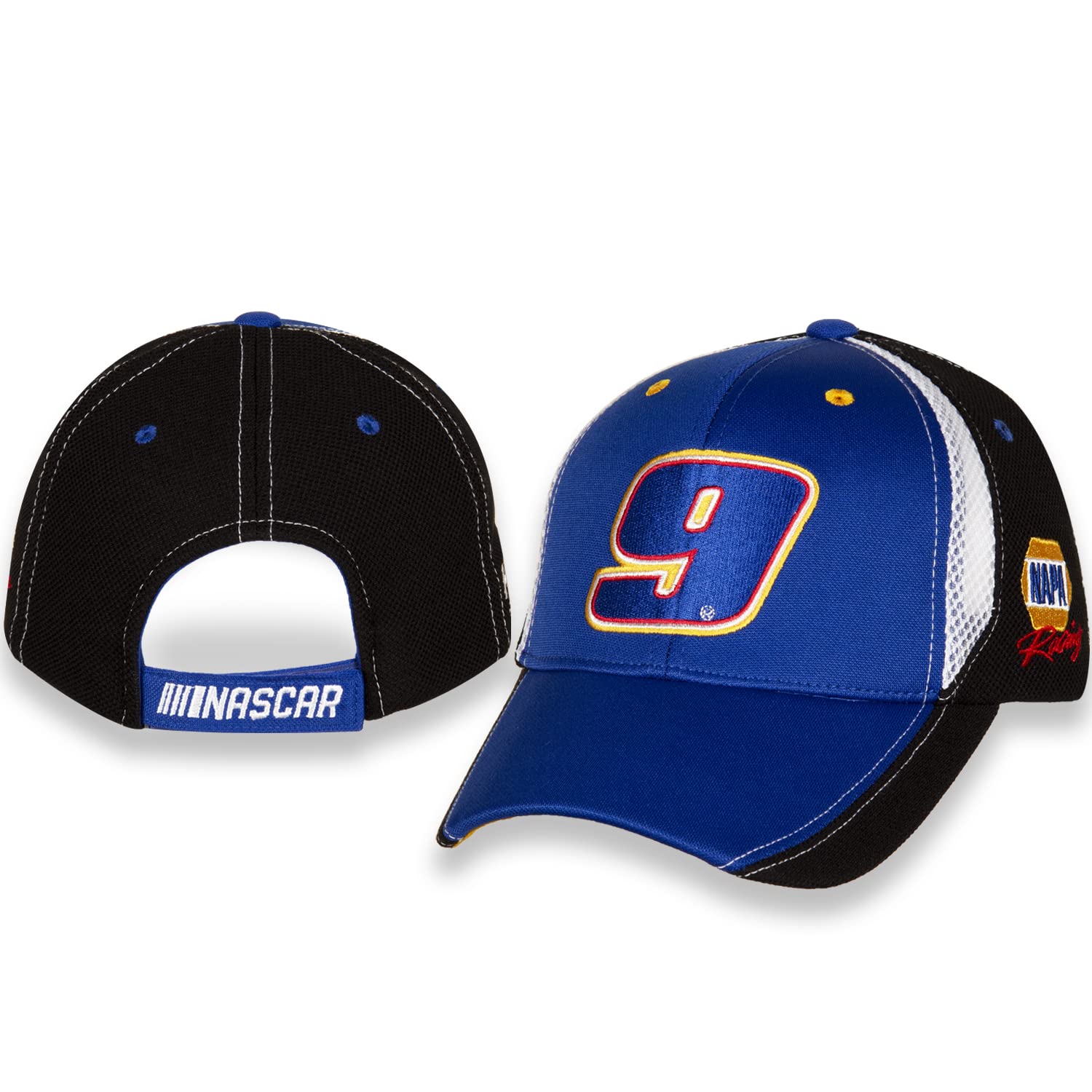 Checkered Flag Sports Chase Elliott 2022#9 NAPA Racing NASCAR Large Number Performance Hat Blue