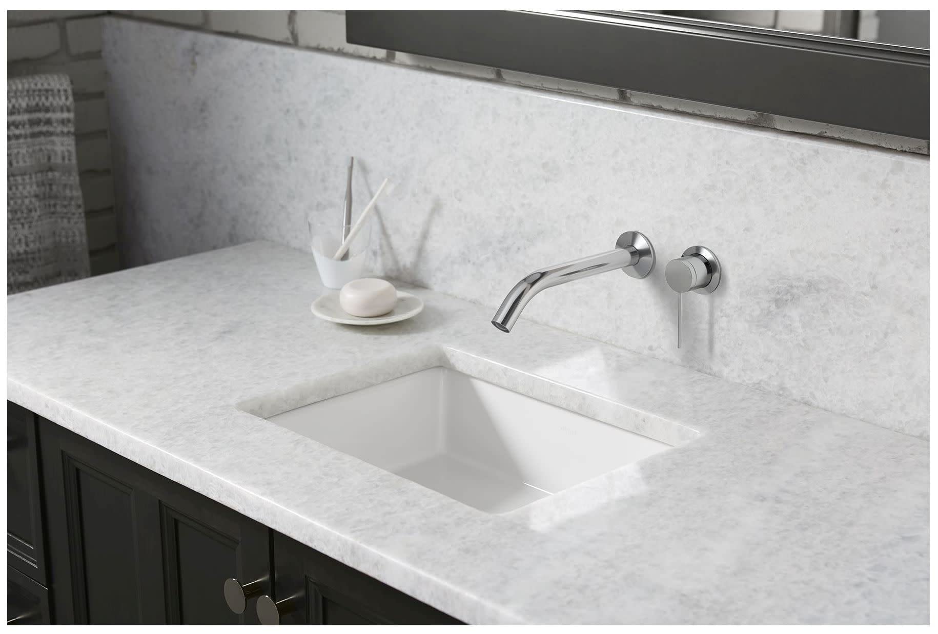 KOHLER Components Wall-Mount Bathroom Sink Faucet Spout With Tube Design 1.2 GPM