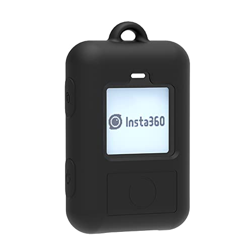 Compatible with Insta360 X2 / X3 / RS GPS Waterproof Remote Control Silicone Case for Insta 360 One X3 Silicone Dustproof and Drop-proof Action Camera Accessories (Blue, GPS-GJT-BK)