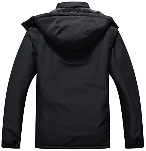 OTU Men's Waterproof Ski Jacket Snowboarding Windbreaker Warm Winter Hooded Mountain Snow Coat X-Large